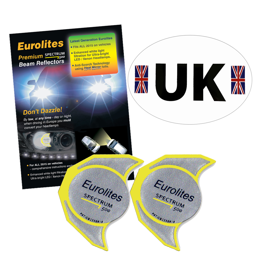 Eurolites Spectrum 500 and UK Adhesive Sticker | Family Motoring & Leisure